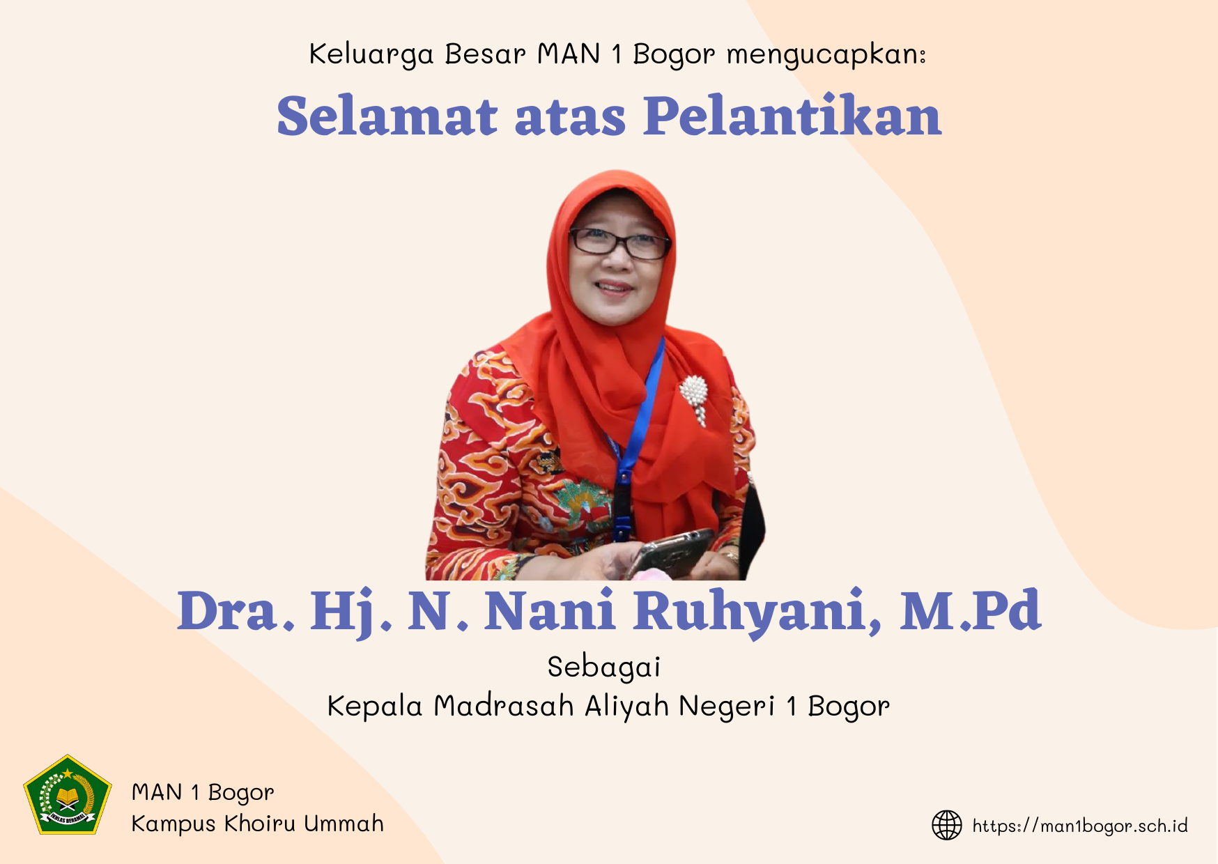 Pelantikan Kepala MAN 1 Bogor – MAN 1 Bogor